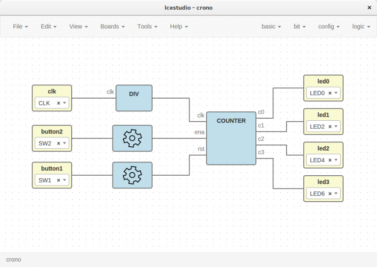 IceStudio, du schéma au verilog | Front de Libération des FPGA